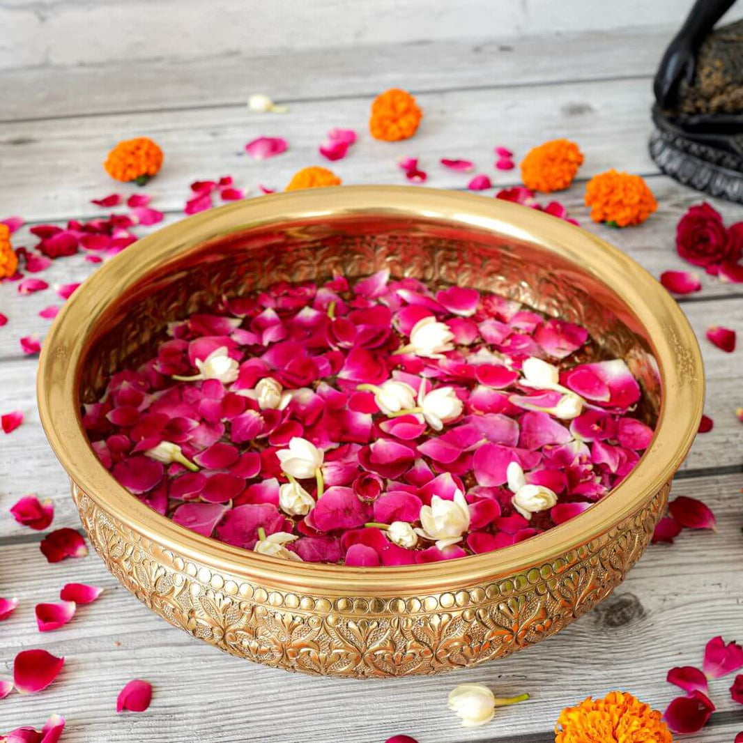 Buy Metal Urli Decor Bowl | Metal Decor Trays Online