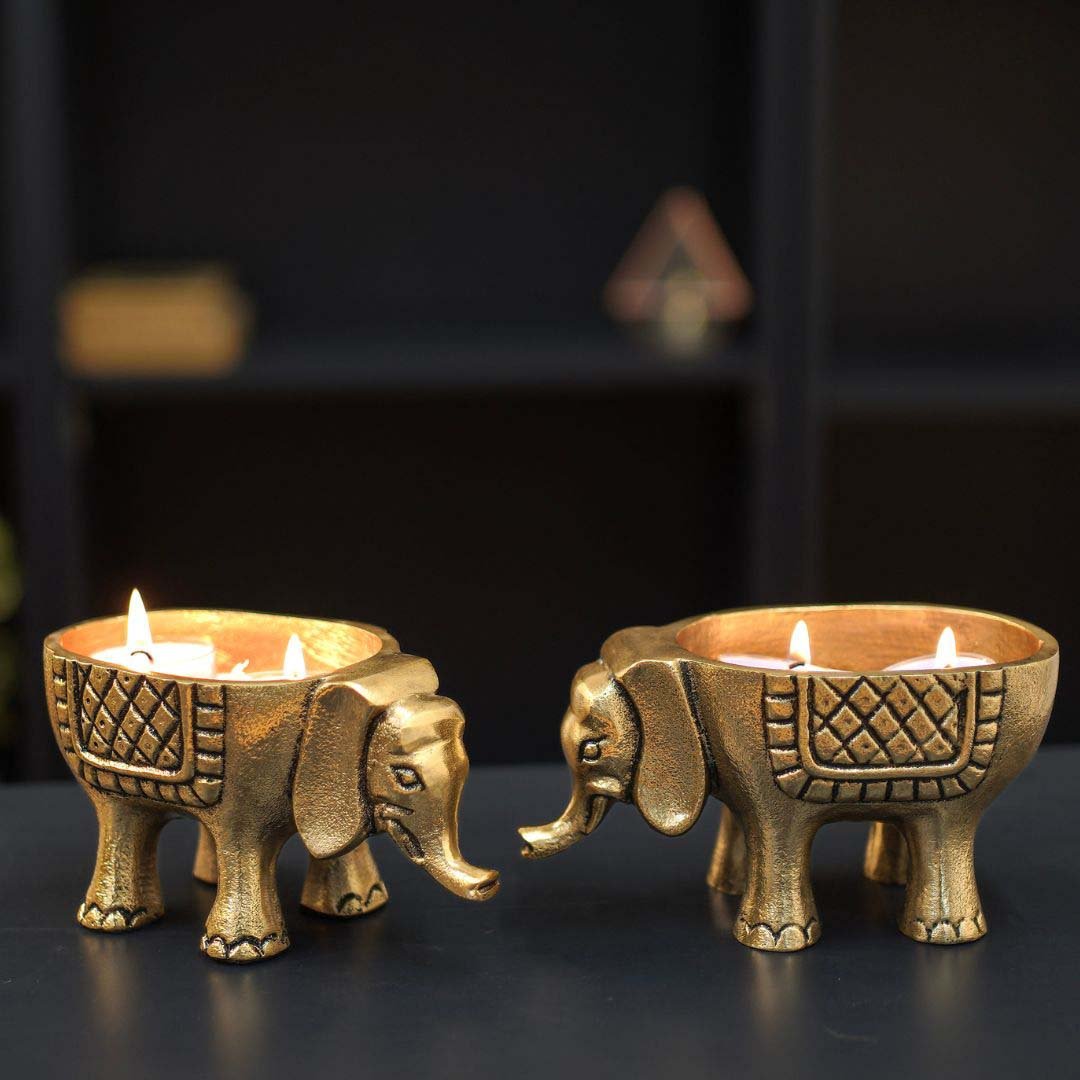 Elephant Metal Decorative Figure Set – Behoma