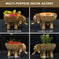 Elephant Metal Decorative Figure Set